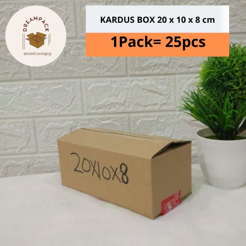 Jual KARDUS BOX/KARDUS PACKING/DUSBOX IND 20X10X8 CM | Shopee Indonesia