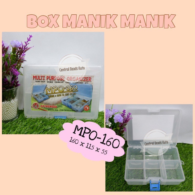 Jual (pcs-MPO160) Box manik / box mote / kotak serbaguna / countainer ...