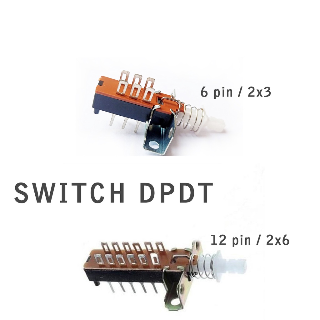 Jual A299 DPDT HOLDER SWITCH SAKLAR TEKAN 12 PIN 6 PIN PUSH ON OFF 2X6 ...