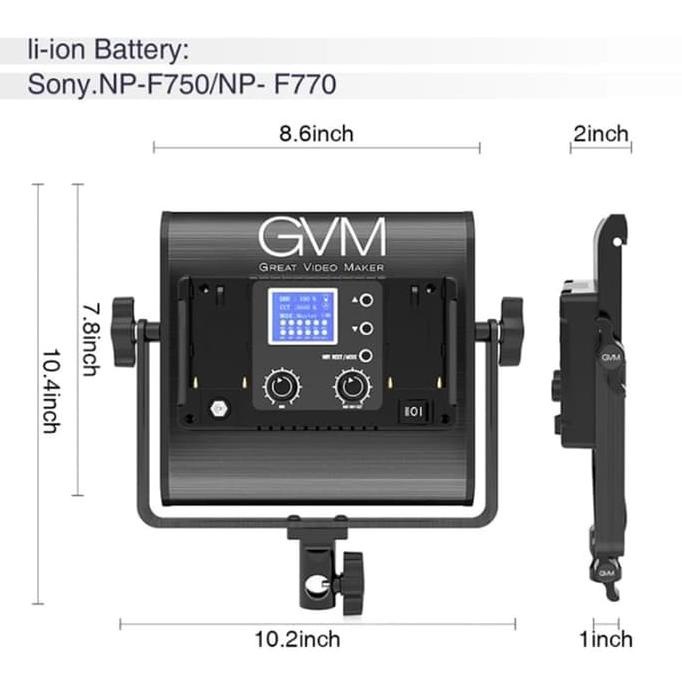 Jual Paket Lampu Video LED Studio Vlog GVM GVM-800D-RGB GVM 800D-RGB ...