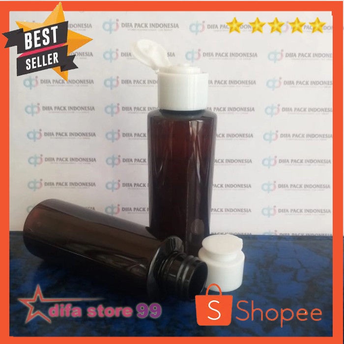 Jual Botol RF 100ml fliptop jamur putih body coklat teball ( Paket isi ...