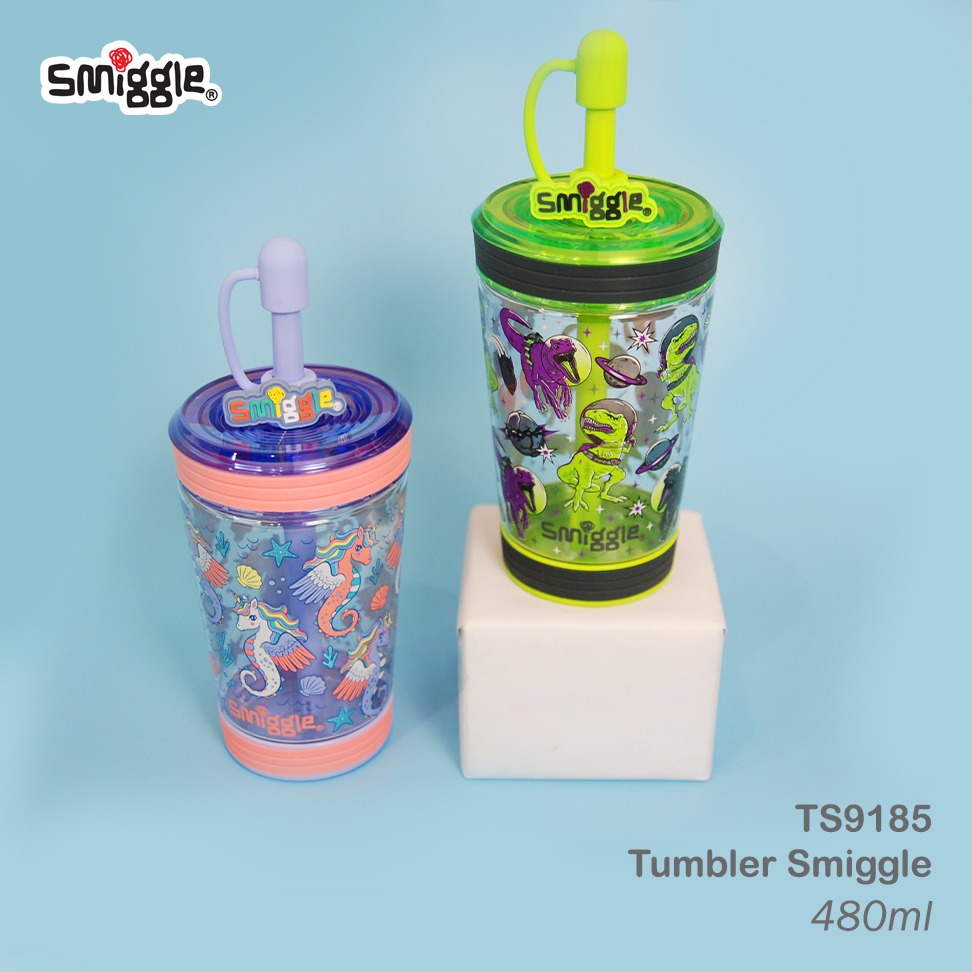 Jual SMIGGLE no spill cups tumbler 480ml TS9185 | Shopee Indonesia