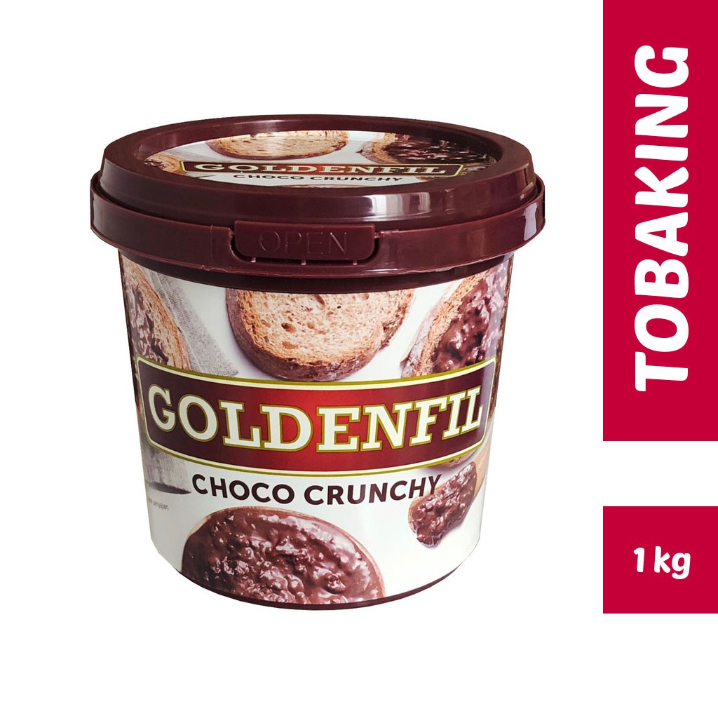 Jual GOLDENFIL Choco Crunchy 1kg selai coklat pasta | Shopee Indonesia