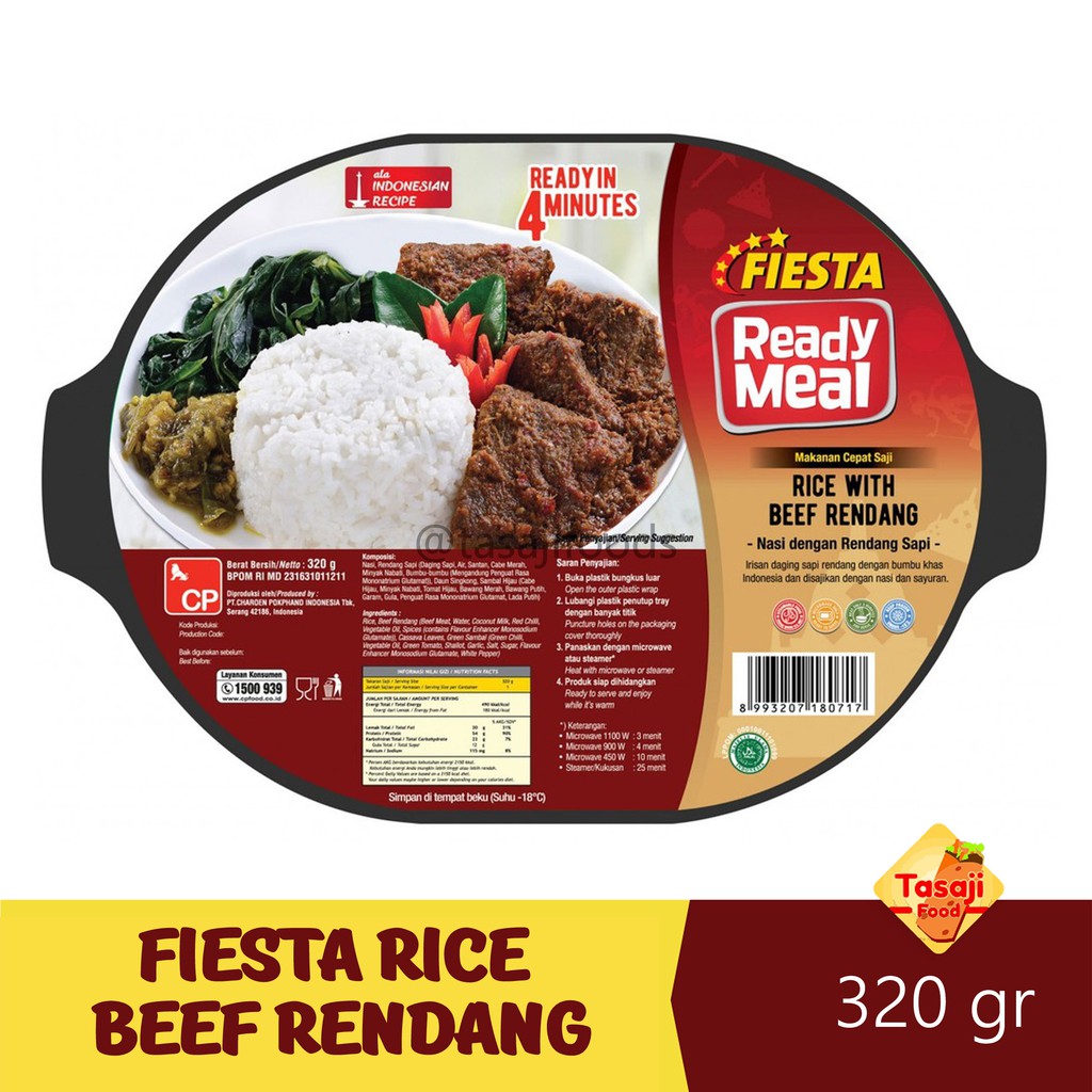 Jual FIESTA Ready Meal Rice With Chicken Rendang | Shopee Indonesia