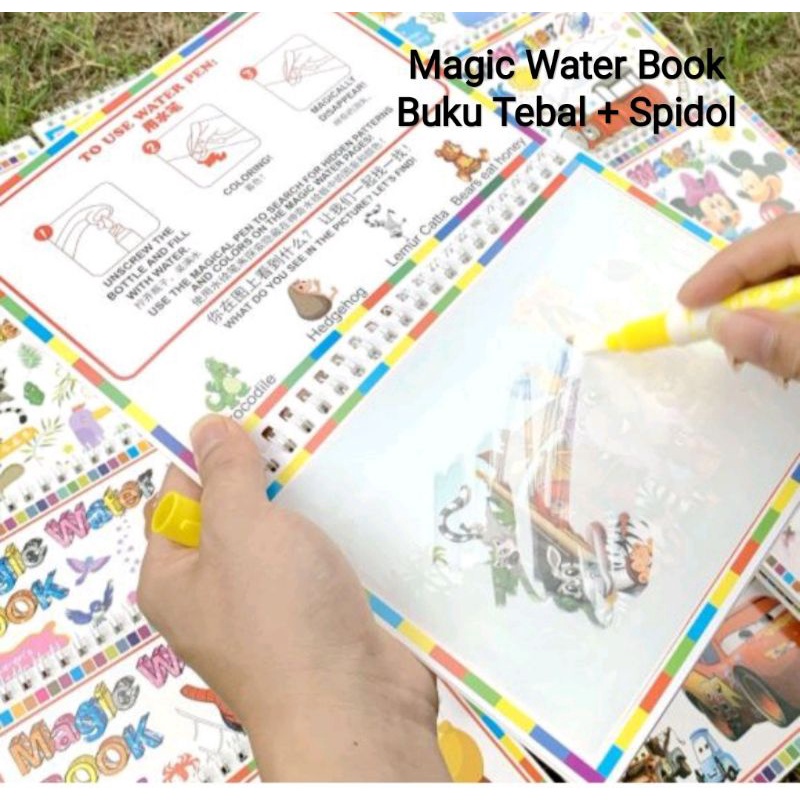 Jual Buku Mewarnai Magic Water Book Bagus Murah | Shopee Indonesia