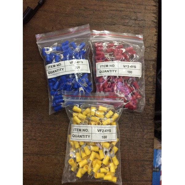 Jual Skun Garpu Y 2,5 2,5mm Skun Garpu Y 2.5 2.5mm Skun Garpu Y 2 2mm 1 pack = 100pcs | Shopee ...