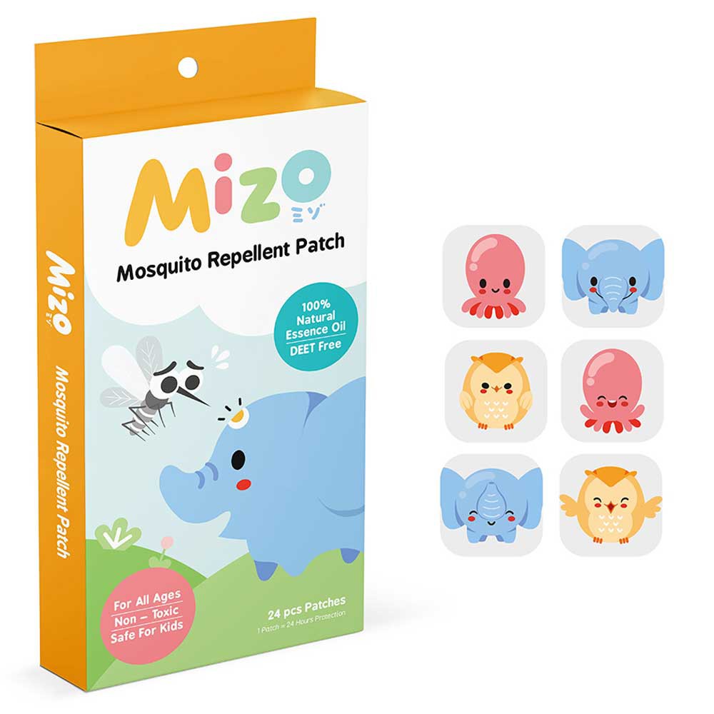 Jual MIZO Mosquito Repellent Sticker Patch 24 Pcs - Sticker Anti Nyamuk ...