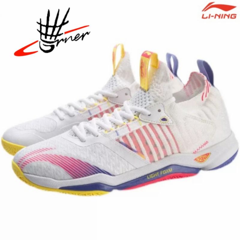 Jual Sepatu Badminton Lining Dagger 4 IV AYAR011 White Original ...