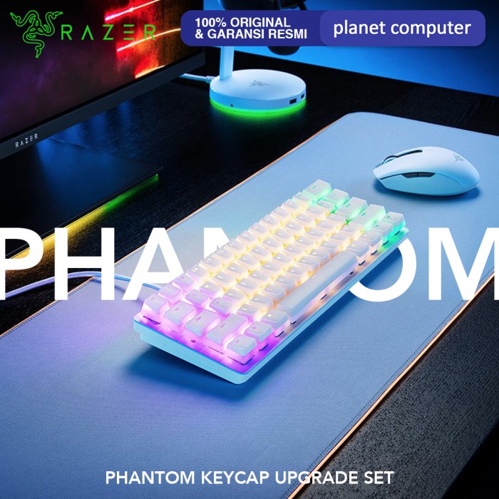 Jual Razer Phantom Keycaps Upgrade Set 128-Key for Mechanical Keyboard ...