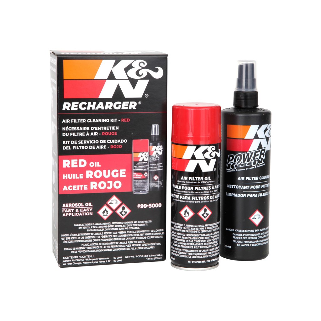 Jual K&N Cleaner Kit 99-5000 Aerosol Oil Spray (Pembersih Filter Udara ...