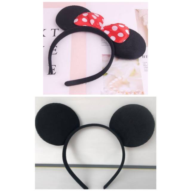 Jual Bondu / Bando Mickey Minnie Mouse Kain | Shopee Indonesia