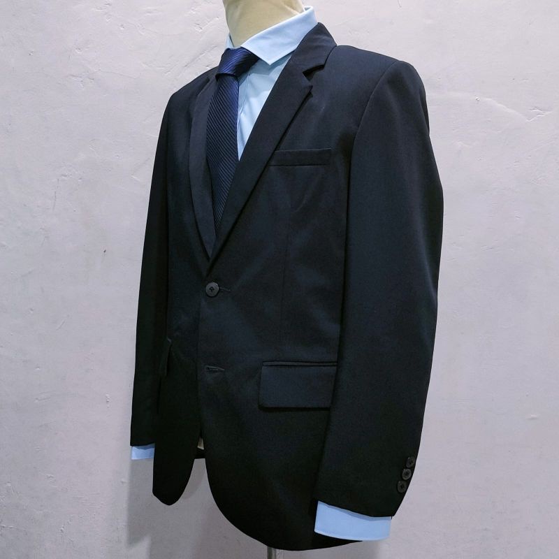 Jual Jas Biru Dongker Slimfit Exclusive Pesta Dan Wisuda | Shopee Indonesia