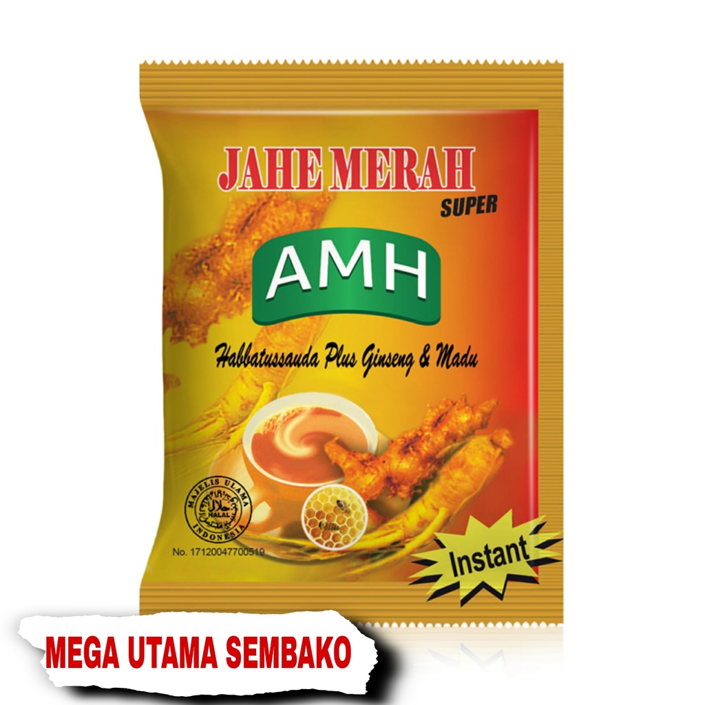 Jual AMH Jahe Merah Herbal renceng (10 x 20 g) | Shopee Indonesia