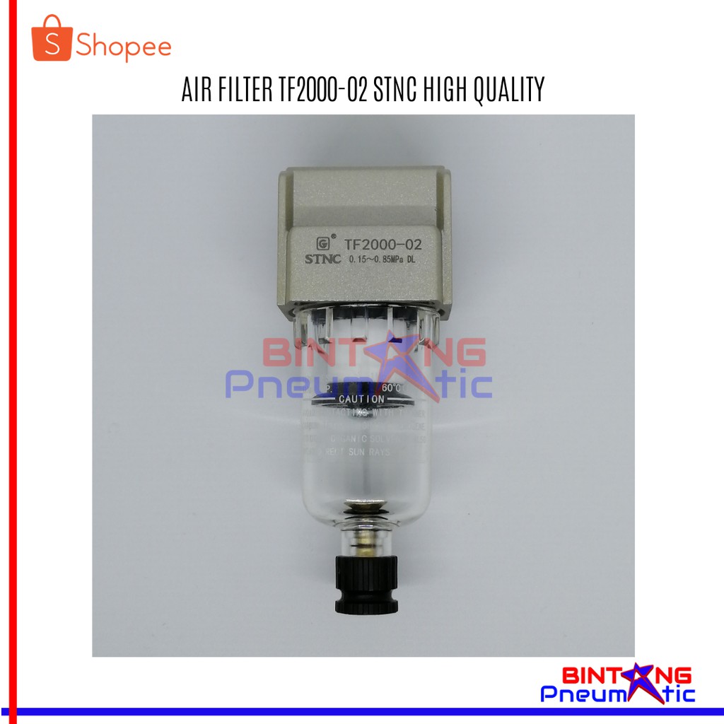 Jual TF2000-02 AIR FILTER COMPRESSOR DRAT 1/4" INCH FILTER UDARA STNC ...