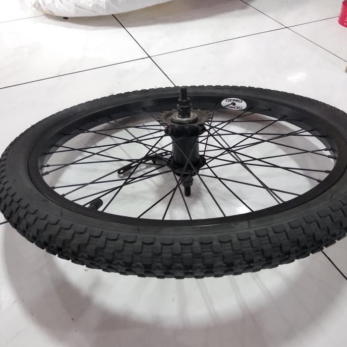 Jual Roda Belakang Sepeda Ukuran 20 Bos Rem Terpedo + Ban Luar Dalam ...