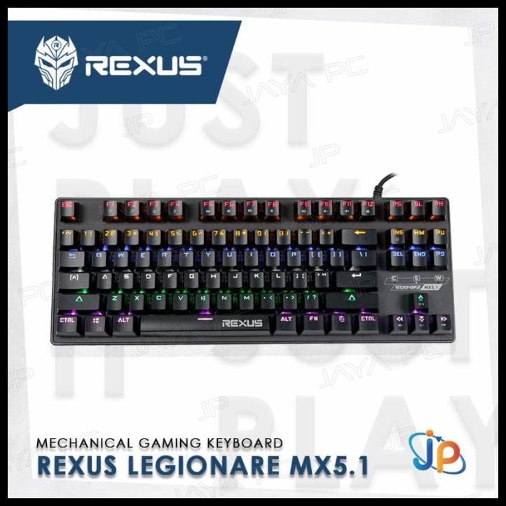 Jual Keyboard Gaming Mechanical Rexus Legionare Mx5.1 Rainbow Led ...