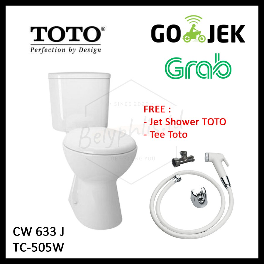 Jual CW 633 J | Kloset Duduk Toto Ø 23 cm | Single Flush ( BANDUNG ONLY ...