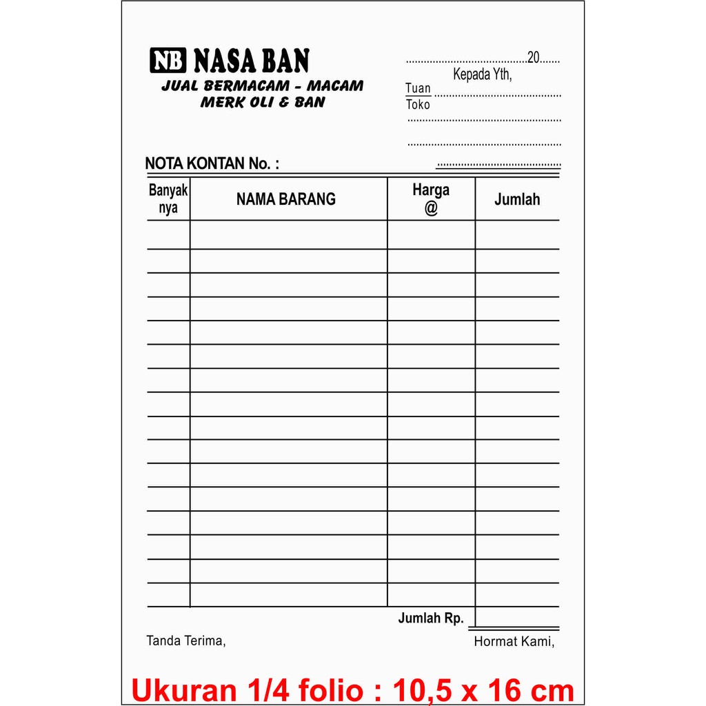 Jual CETAK NOTA 1 RIM HVS / 1 WARNA | Shopee Indonesia