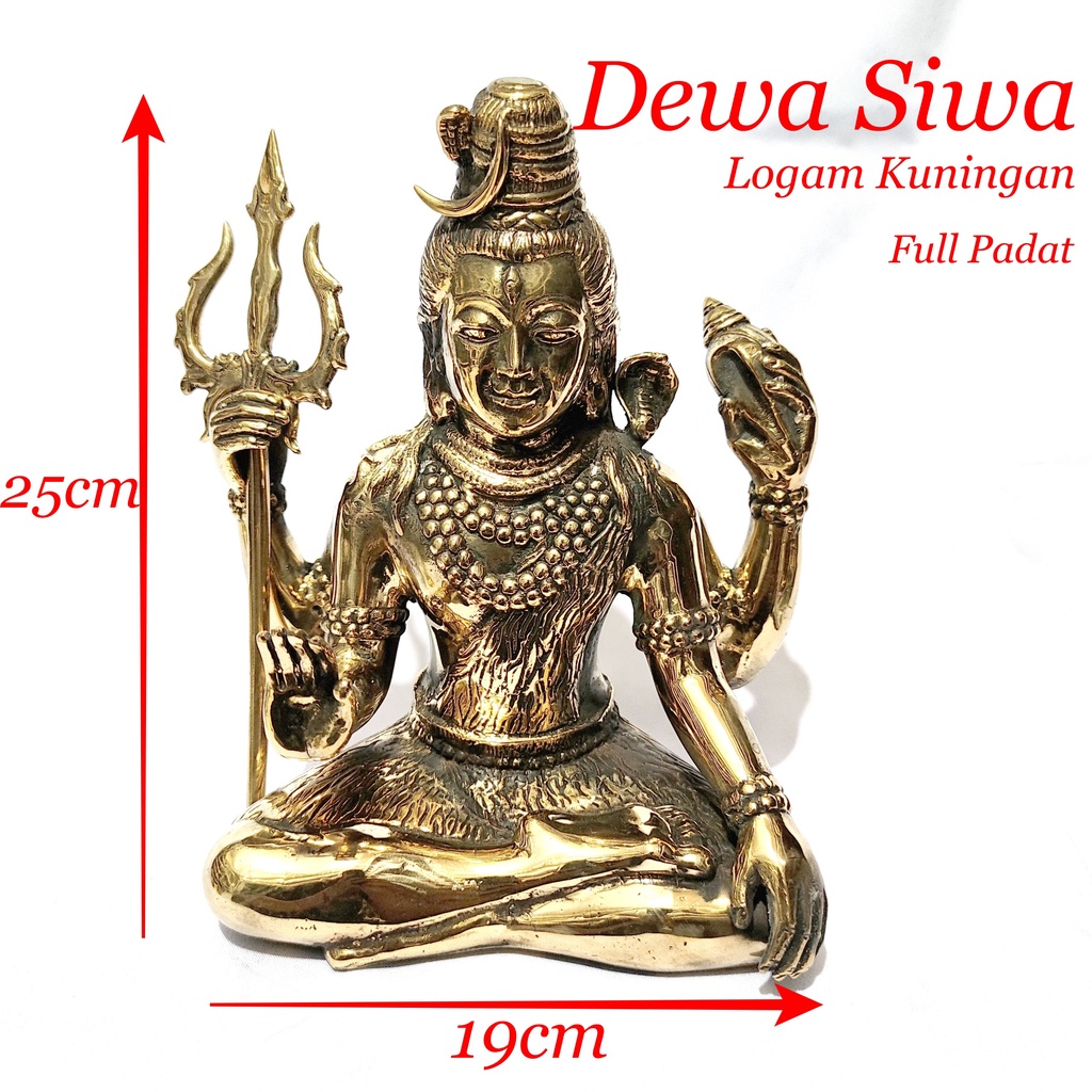 Jual Patung Dewa Siwa Big Size Full Logam Kuningan Shopee Indonesia