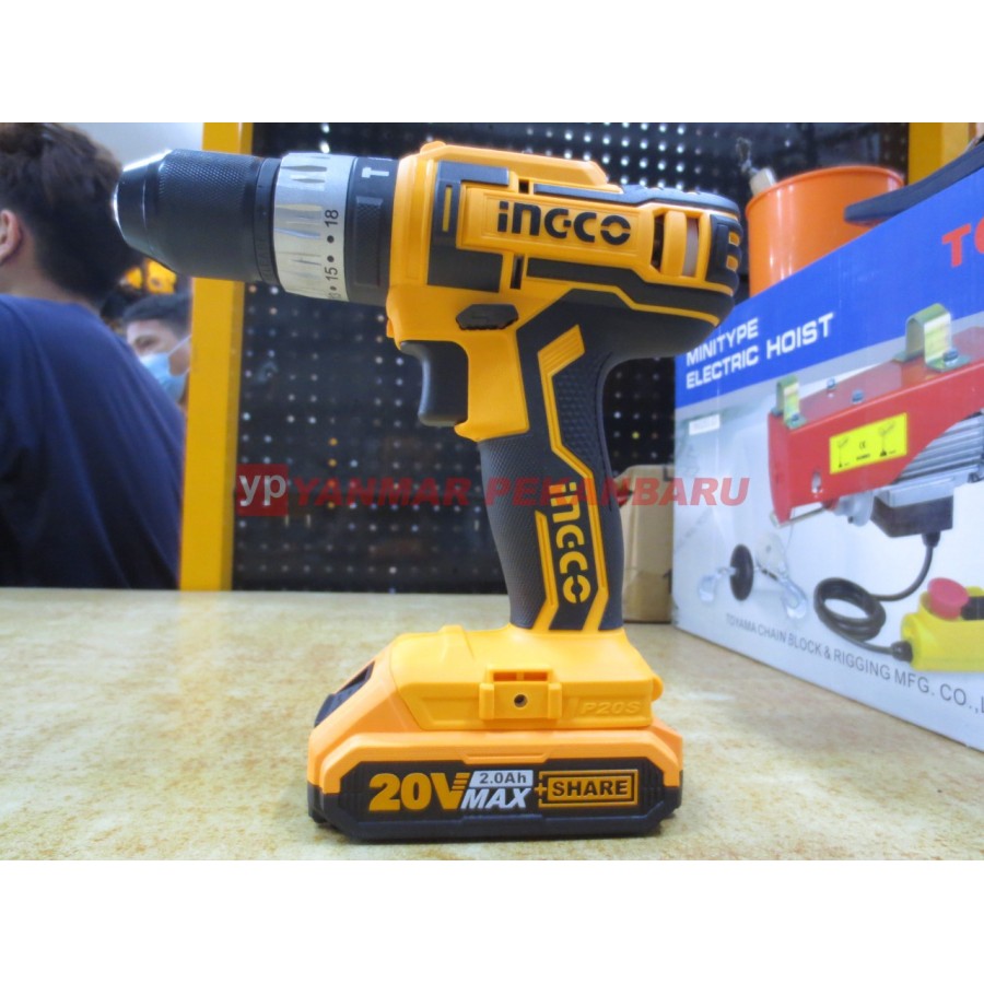 Jual Mesin Bor Baterai 20V Litium INGCO CIDLI2002 | Shopee Indonesia