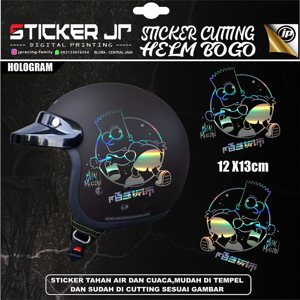 Jual Stiker Helm, Sticker helem Bogo 1 Set Variasi The Simpsons ...