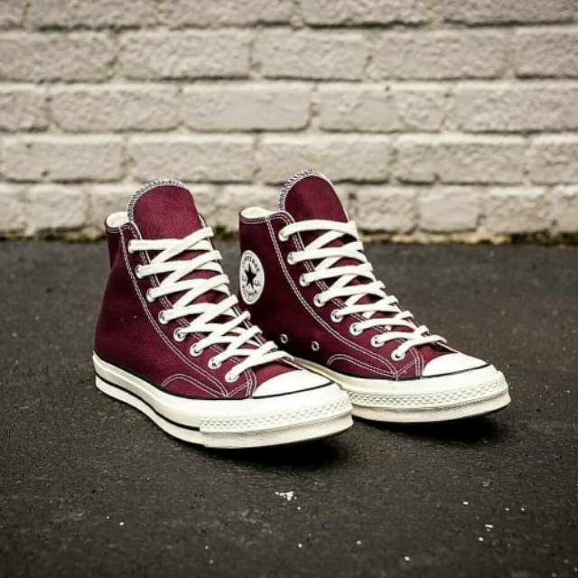 Jual Converse CT 70s High Cut Maroon | Shopee Indonesia