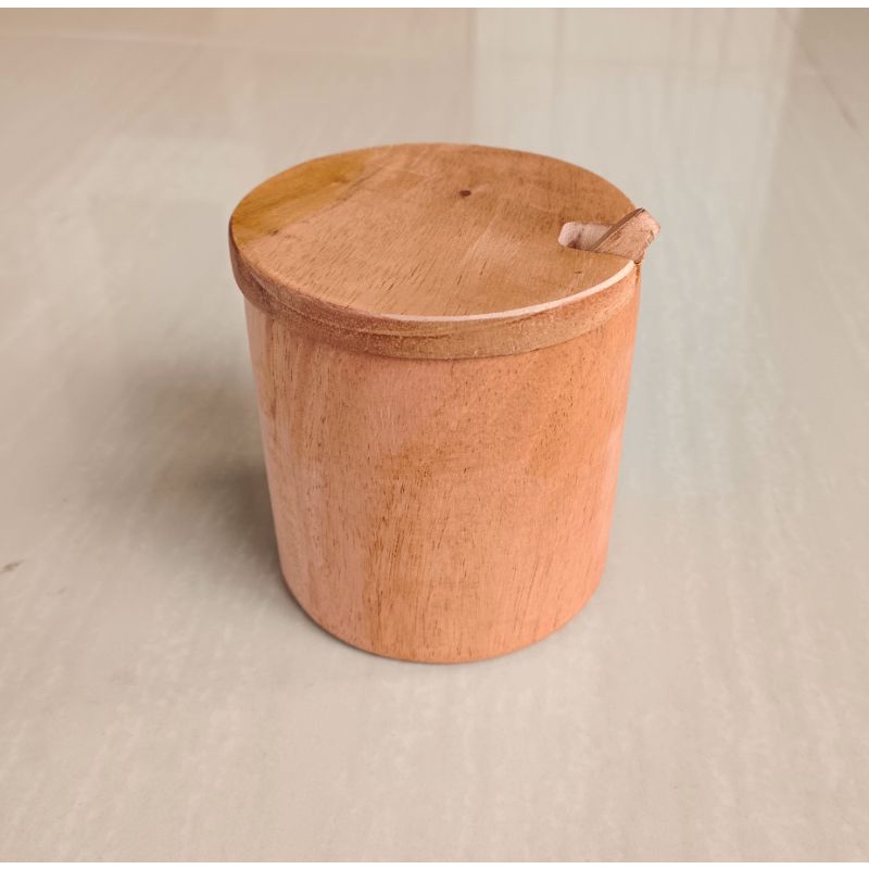Jual wadah bumbu /garam kayu mahoni | Shopee Indonesia