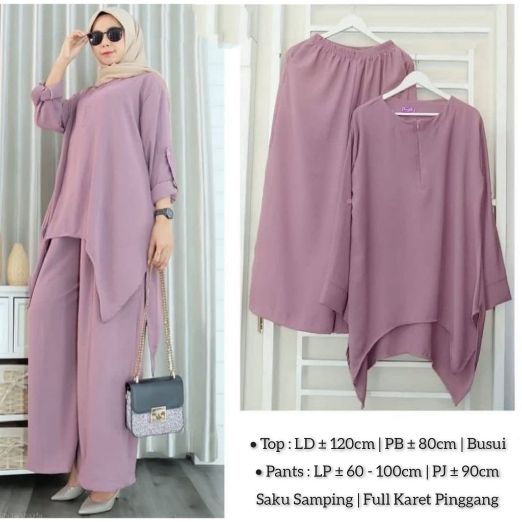 Jual Set Wanita / Setelan Wanita Big Size / Setelan Baju Tunik dan ...