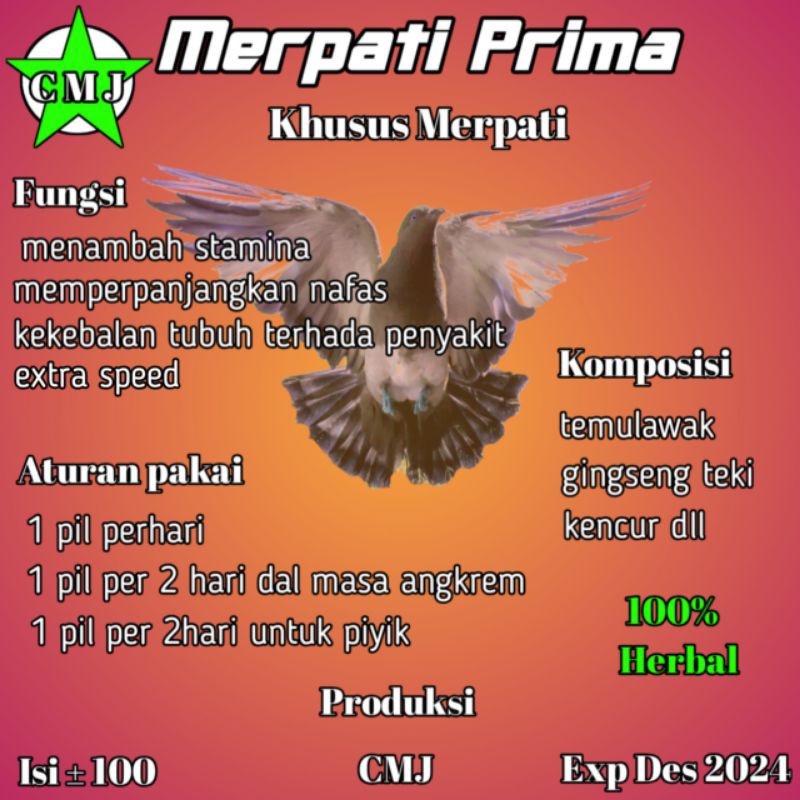 Jual jamu herbal merpati/merpati prima /khusus merpati/jamu kolong ...