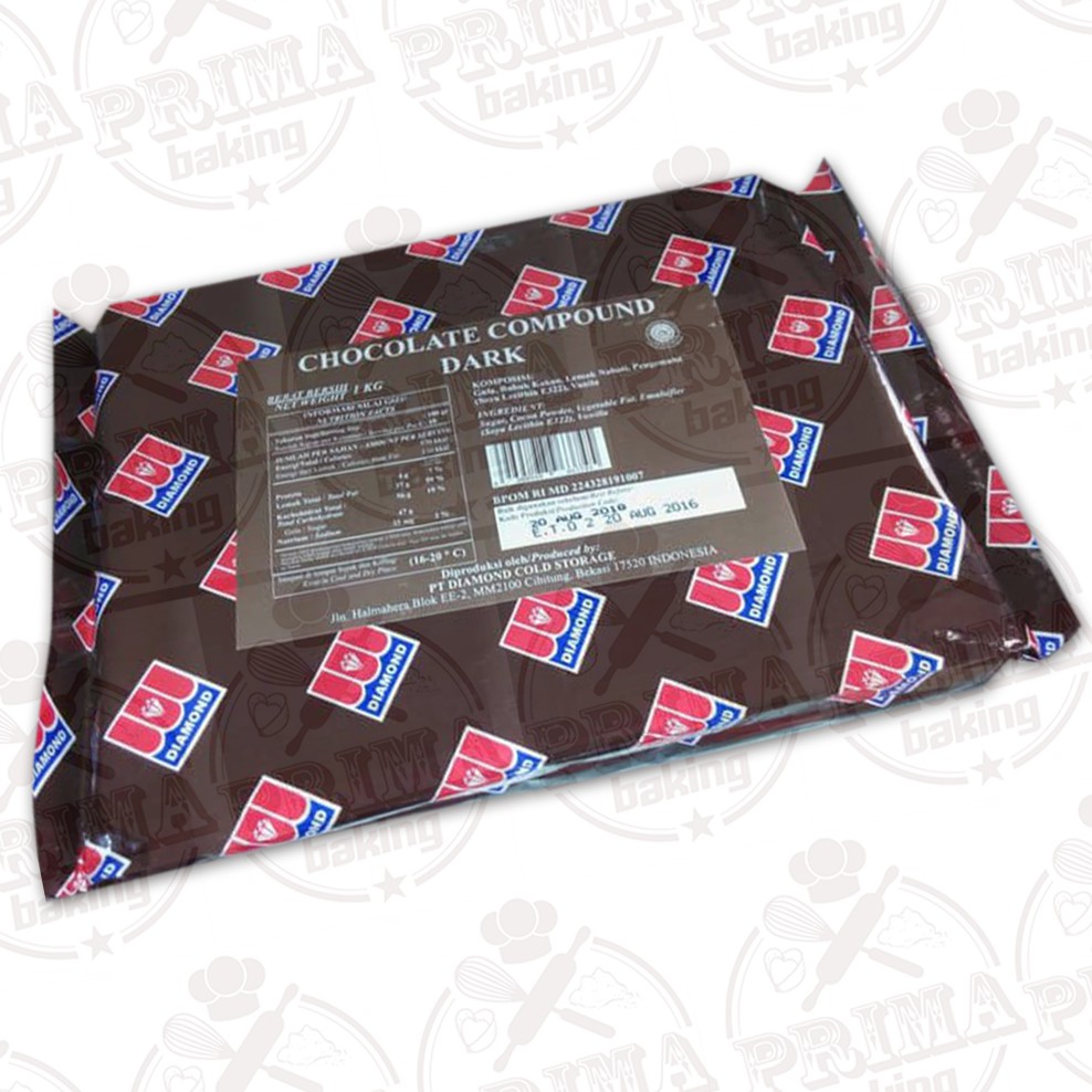 Jual Diamond Dark Chocolate compound 500gr [repack] | Shopee Indonesia