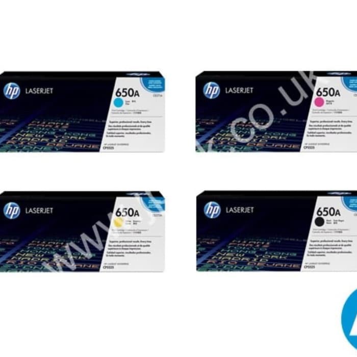 Jual Paket Toner HP 650A Black & Colour LaserJet HP Original | Shopee ...
