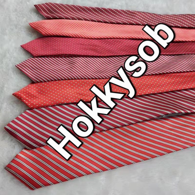 Jual Dasi merah panjang motif garis nuansa merah cerah maron motif ...