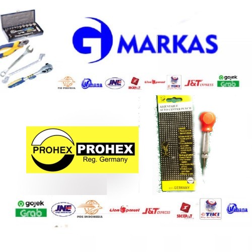 Jual Penitik Besi Otomatis Center Punch 5" Prohex | Shopee Indonesia