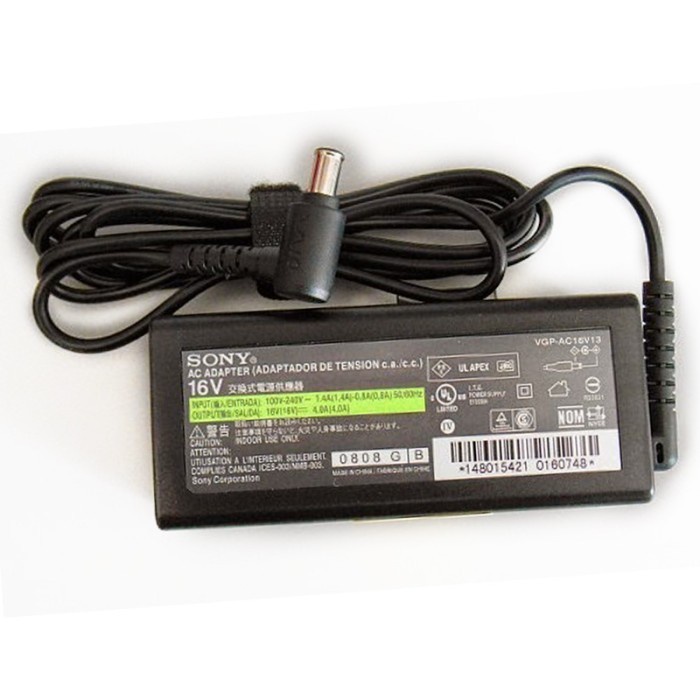 Jual SONY VAIO Adaptor charger casan Laptop Notebook (output: 16V-4A ...