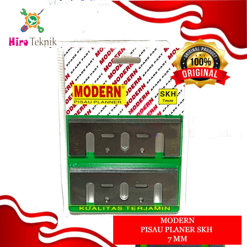 Jual MATA PLANER SKH MODERN BLADE 7MM MATA SUGU MATA PISAU MESIN SERUT ...