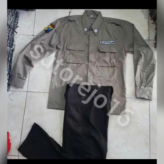 Jual seragam pdl satpam coklat | Shopee Indonesia