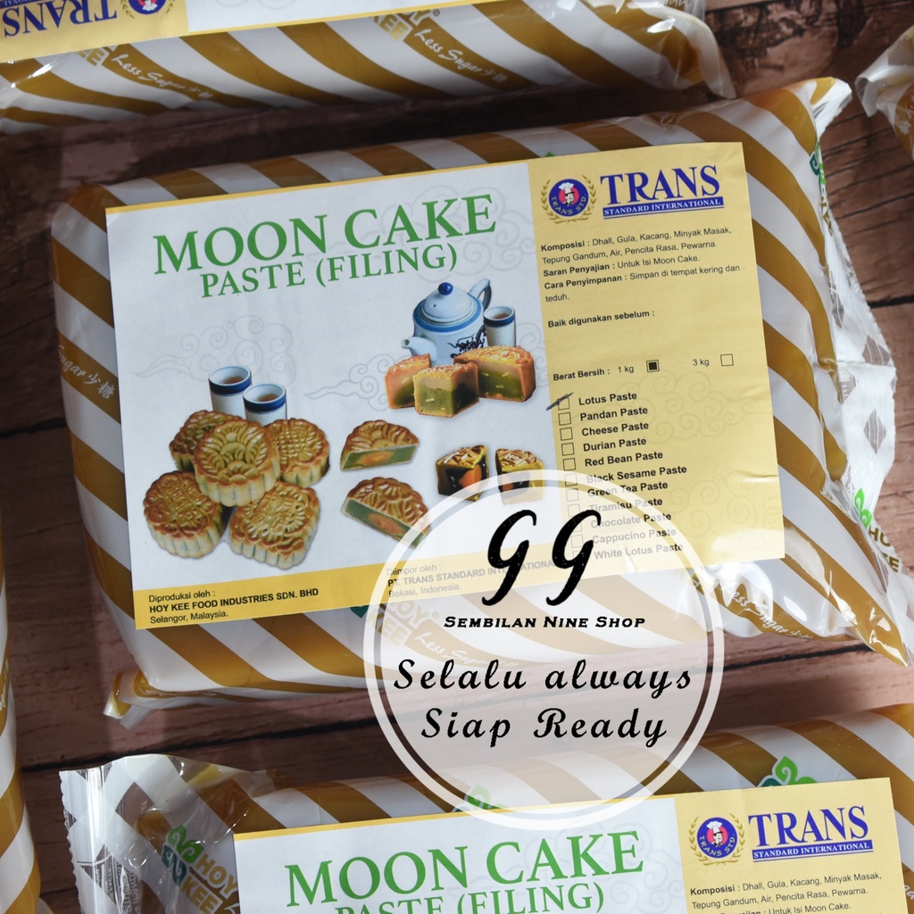 Jual TRANS MOONCAKE Filling LOTUS PASTE 1 Kg RED LOTUS MOON CAKE Kue ...