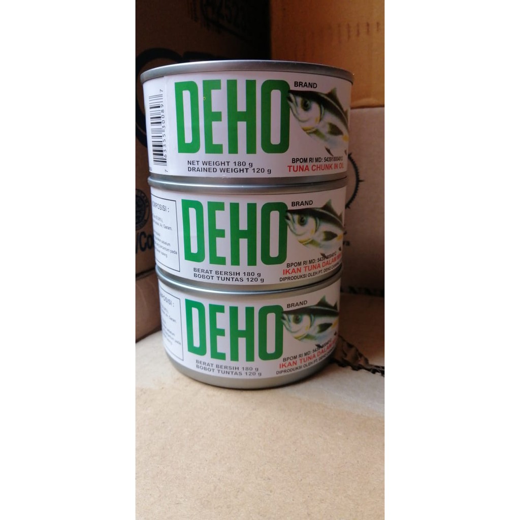 Jual Deho Tuna in Oil / Ikan Tuna Kaleng 180g | Shopee Indonesia