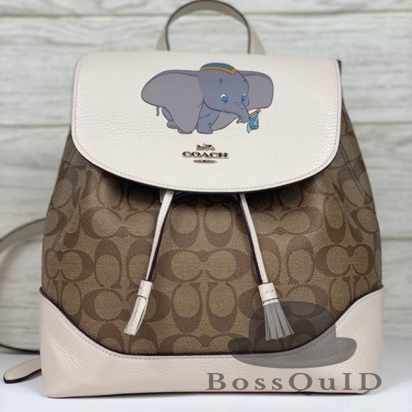 Jual Coach Disney Elle Backpack In Signature Canvas With Dumbo | Shopee ...