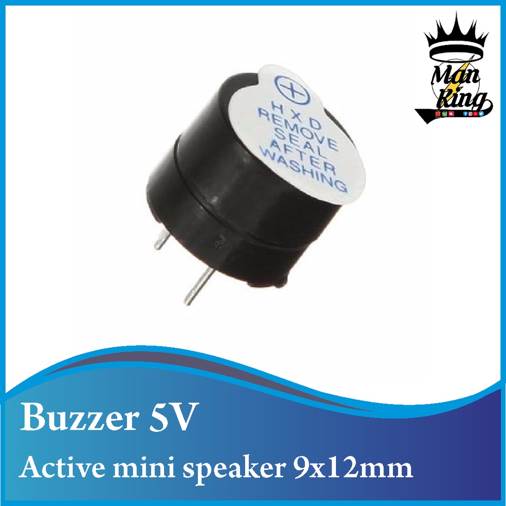 Jual buzzer active 5v mini speaker aktif arduino elektromagnetik ...