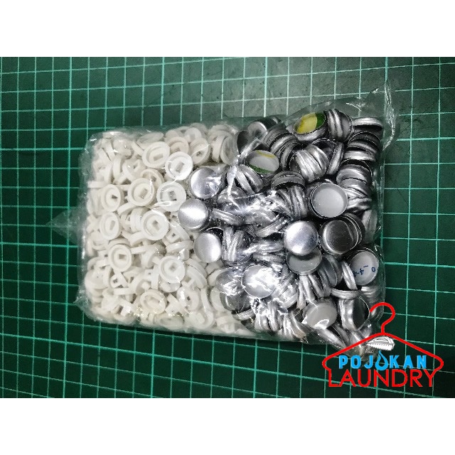 Jual Bahan Kaleng Kancing Plastik PIX ukuran 18-100 /18 - 100 (Gepeng ...