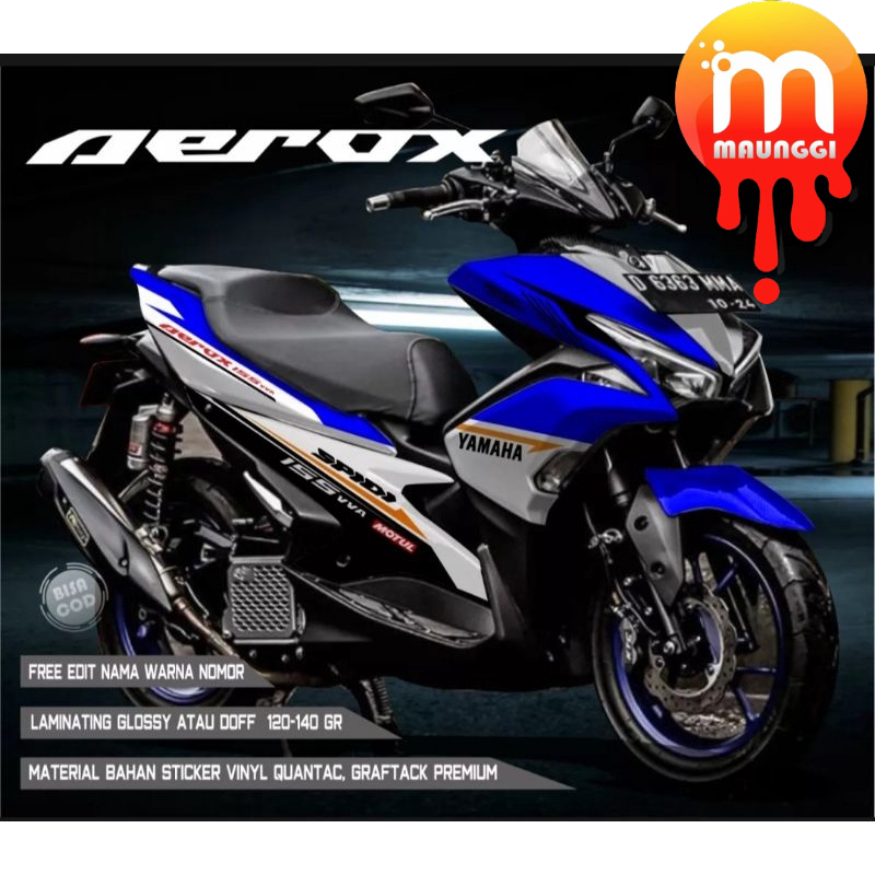 Jual Decal stiker aerox versi lama fullbody Sticker aerox 155 Striping ...