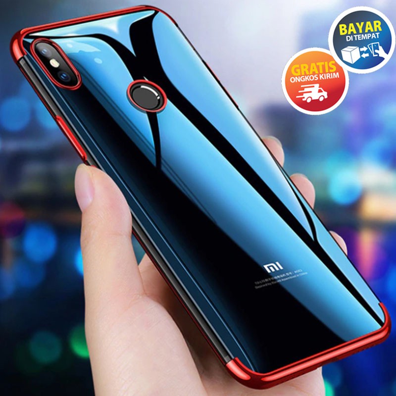 Jual Xiaomi Mi A2 / 6X Shiny Electro Plating Clear Chrome Soft Case ...
