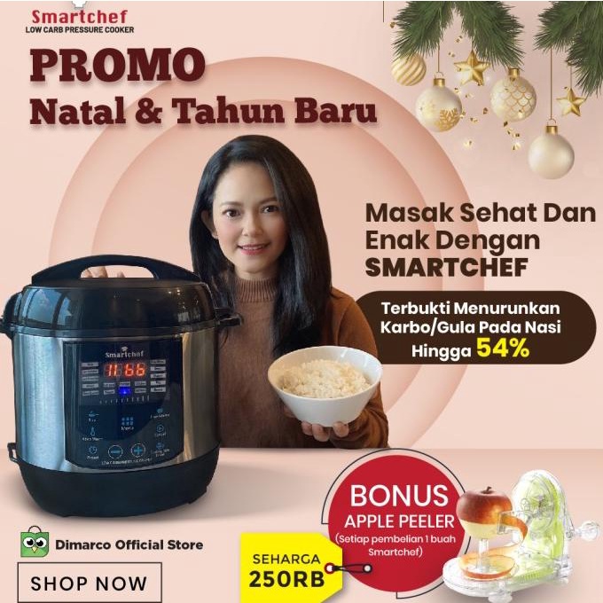 Jual Smart Chef Low Carbo Rice Cooker Pressure Cooker Listrik Garansi ...