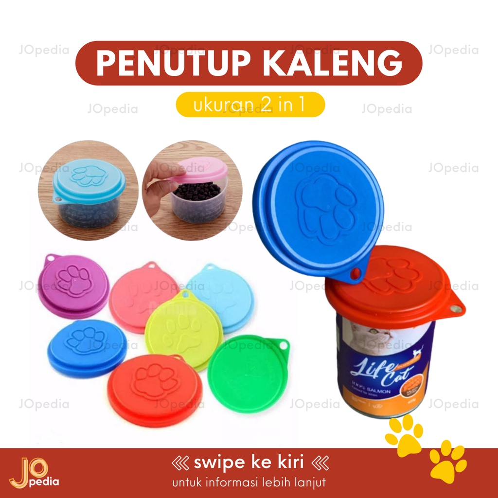 Jual PENUTUP KALENG Makanan Kucing Anjing Tutup Kaleng 2 in 1 Makanan ...