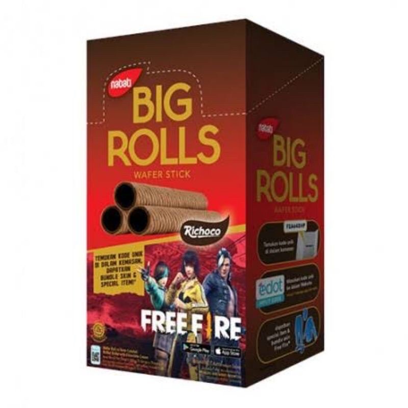 Jual NABATI RICHOCO BIG ROLLS WAFER STICK BOX ISI 20'S X 18GR | Shopee Indonesia