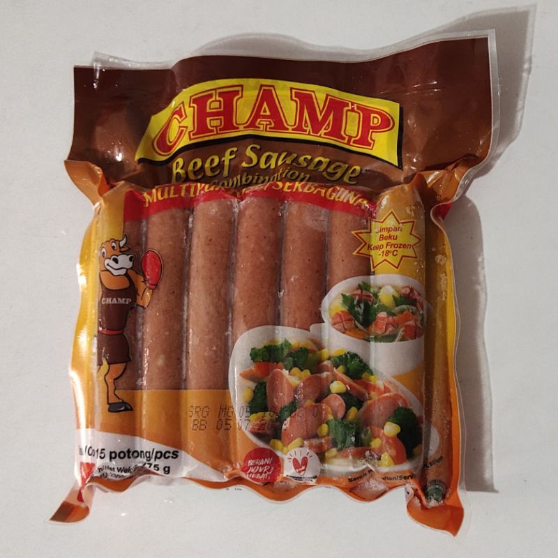 Jual Sosis Sapi Kombinasi Champ Serbaguna 375gr | Shopee Indonesia