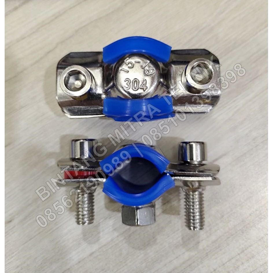 Jual CLAMP PIPA HOLDER SANITARY SS304 0.75 INCH 15-19MM | Shopee Indonesia