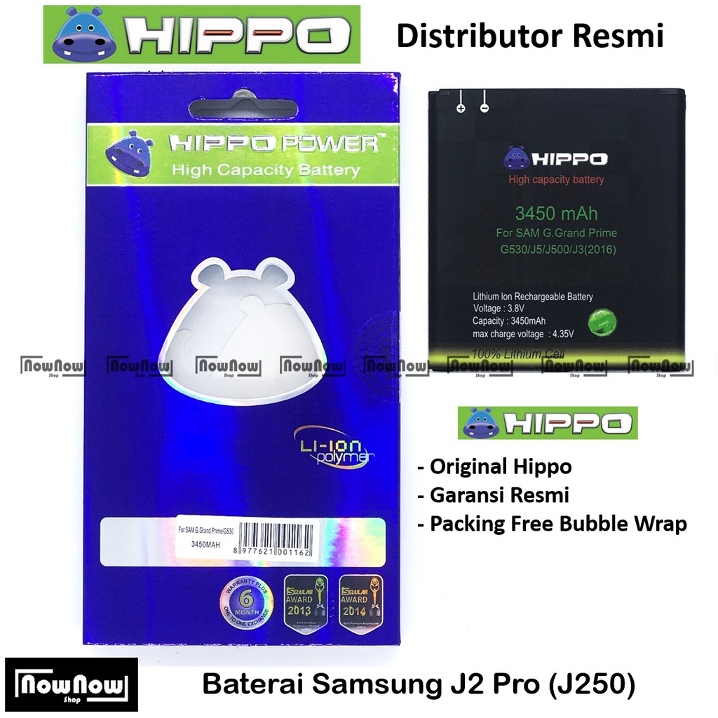 Jual Baterai Hippo Samsung Galaxy J2 Pro J250 Original Batre Batrai ...