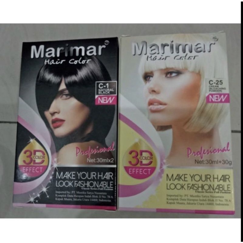 Jual Marimar Semir Rambut Hitam / Bleaching Original | Shopee Indonesia